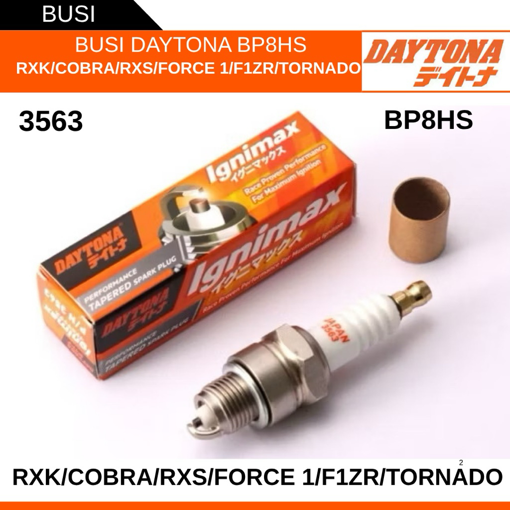 Jual BUSI BP8HS RX KING RXK/F1/FIZR/FORCE 1 3563 ORIGINAL DAYTONA ...