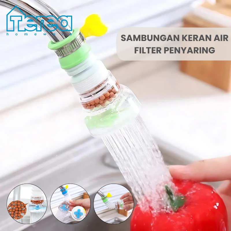 Jual TEREA Sambungan Kran Air Saringan Wastafel Cuci Piring Flexible ...