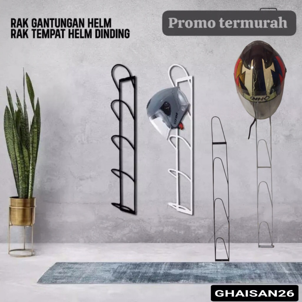 Jual Rak Gantungan Helm 5 SUSUN Rak Tempat helm Dinding | Shopee Indonesia