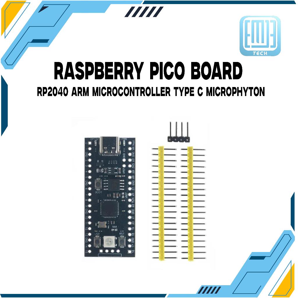 Jual Raspberry Pi Pico Board RP2040 ARM Microcontroller Type C Microphyton | Shopee Indonesia