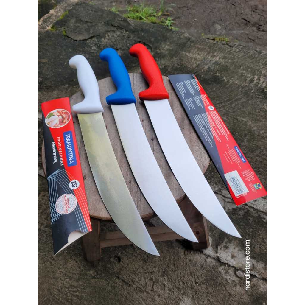 Jual Pisau Sembelih Lengkung 25 cm / 10 inchi Tramontina Butcher Knife ...