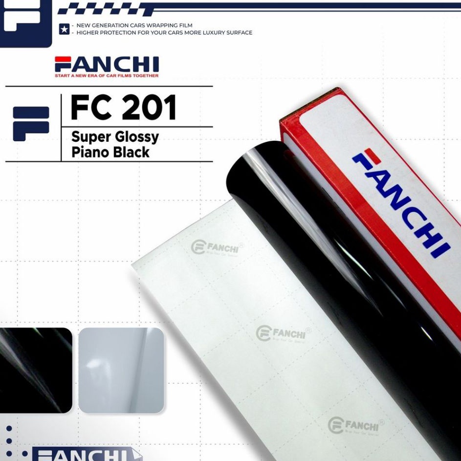 Jual Sticker Fanchi FC21 Hitam Super Gloss Glossy Piano Black Premium ...