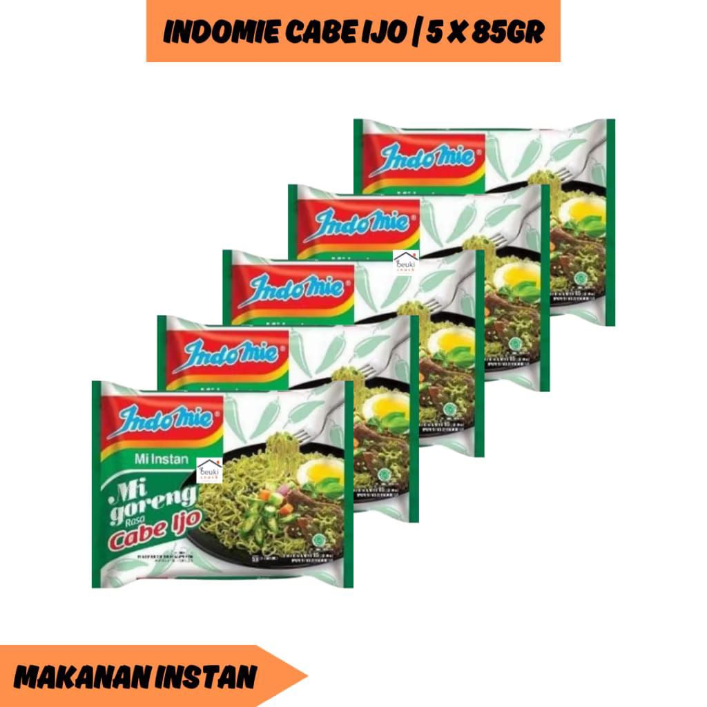 Jual INDOMIE GORENG CABE IJO PAKET 5 PICIS | Shopee Indonesia