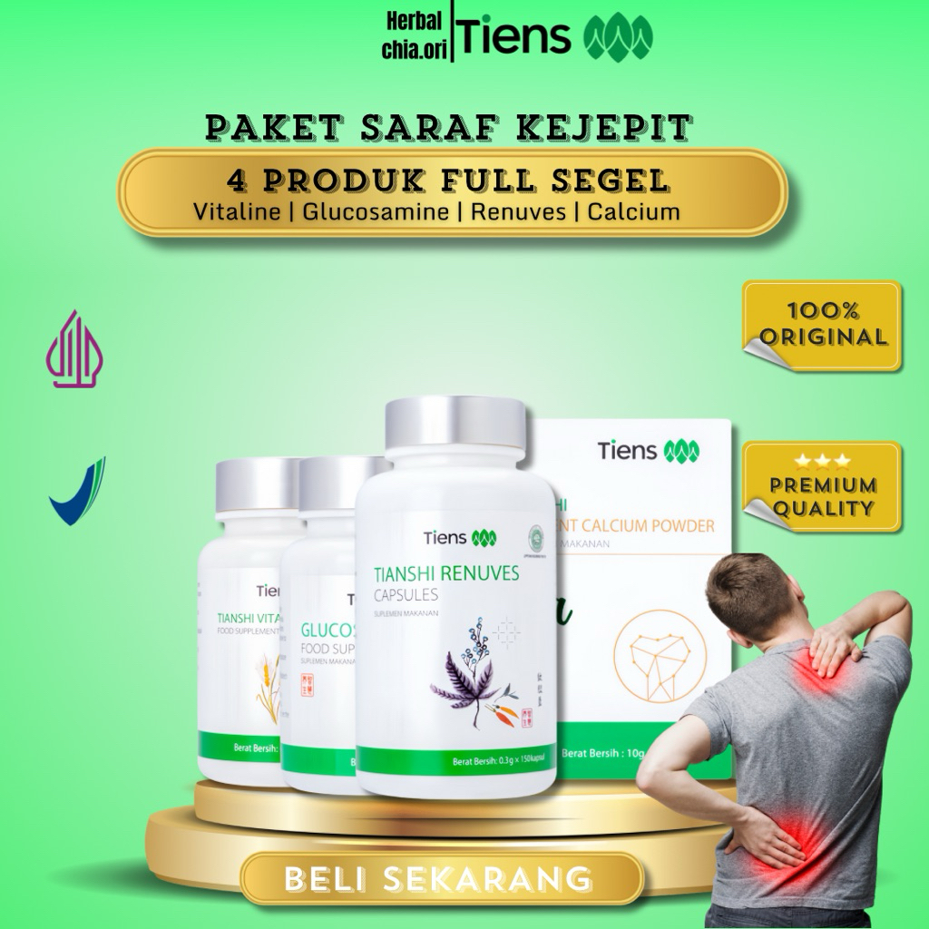 Jual Obat Syaraf Kejepit Urat Terjepit Ampuh Tiens Original Obat Nyeri ...