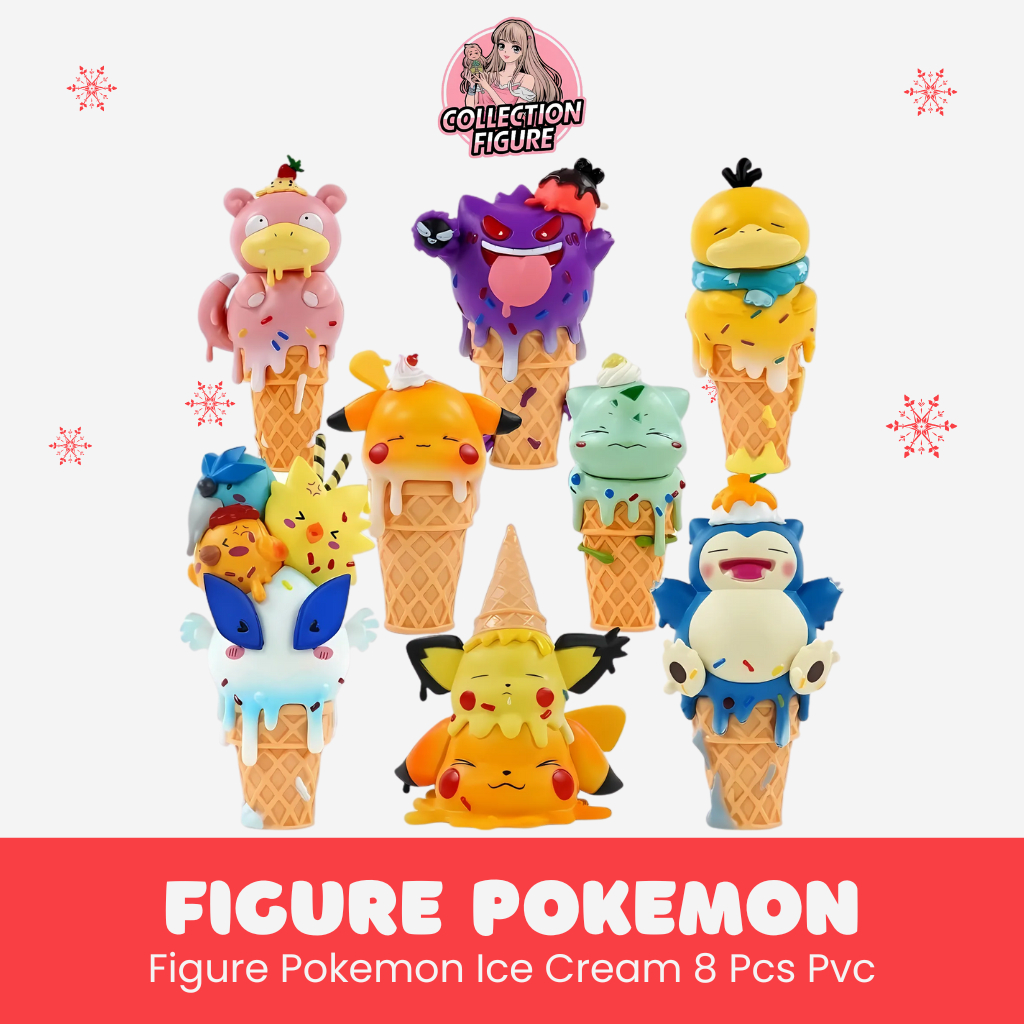 Jual Figure Pokemon Ice Cream 8 pcs | Shopee Indonesia