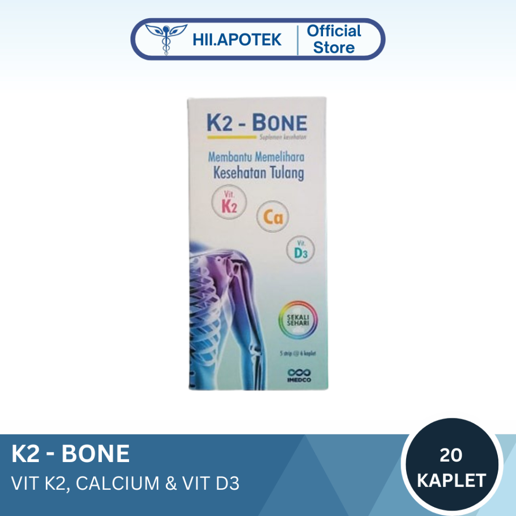Jual K2-Bone 30 Kapsul | Suplemen Kalsium untuk Ibu Hamil, Lansia ...