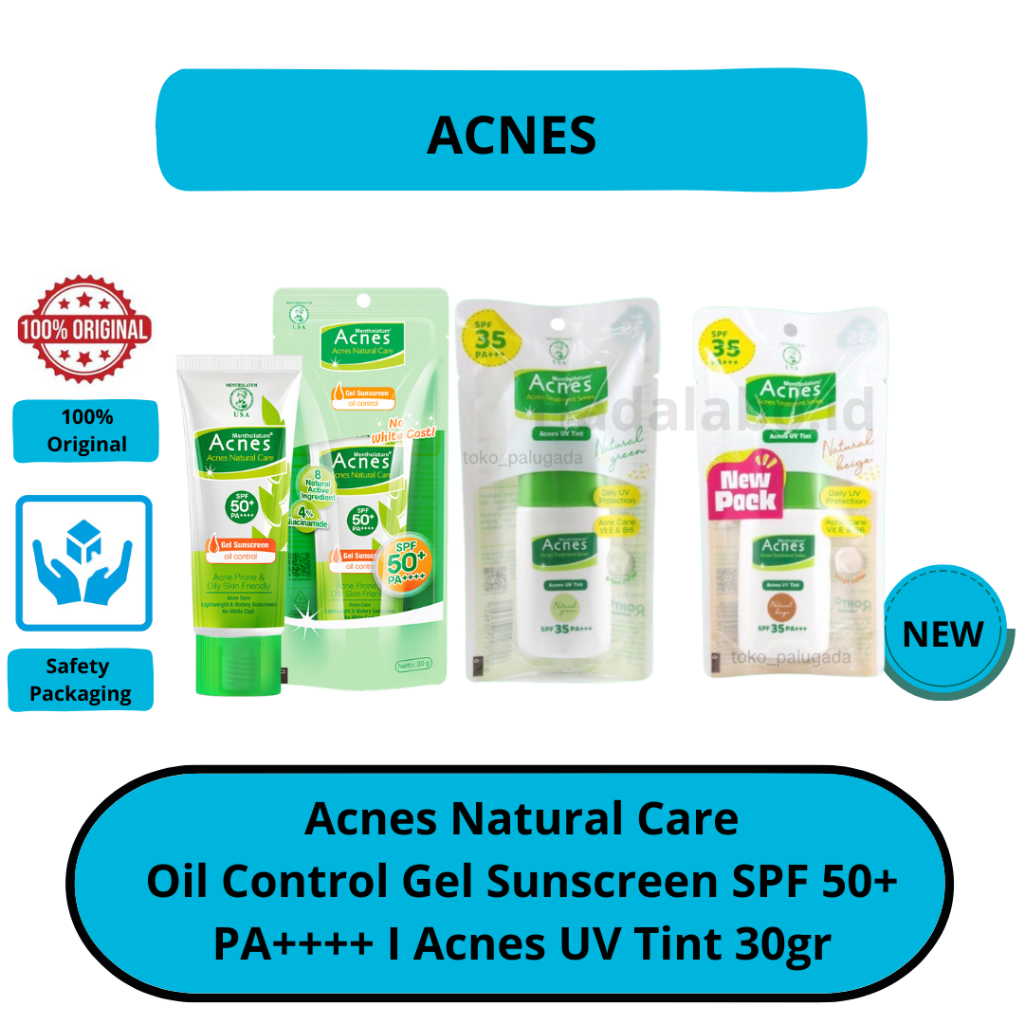 Jual Acnes UV Tint 30gr I Acnes Oil Control Gel Sunscreen SPF 50+ PA ...