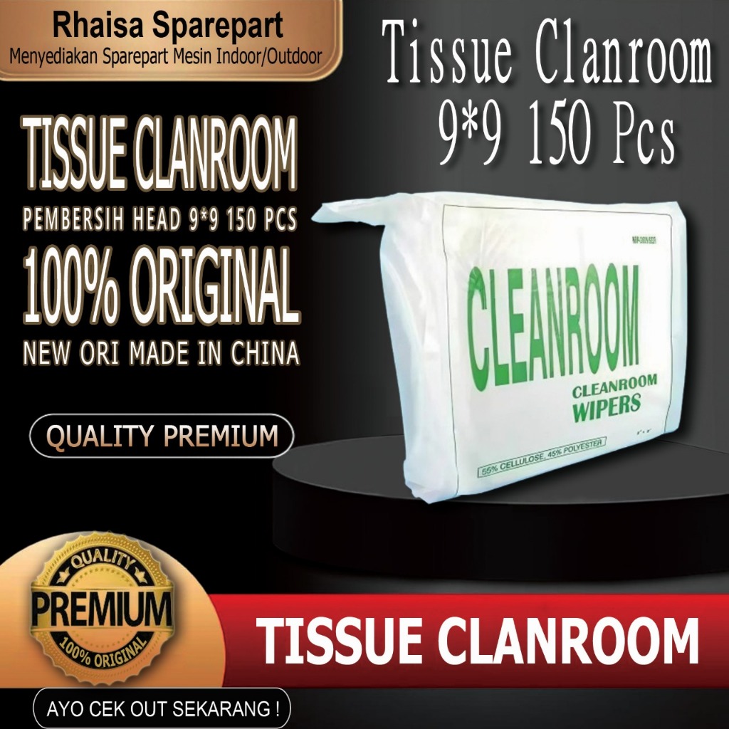 Jual Tissue Pembersih Printhead Cleanroom 9*9 150 pcs | Shopee Indonesia