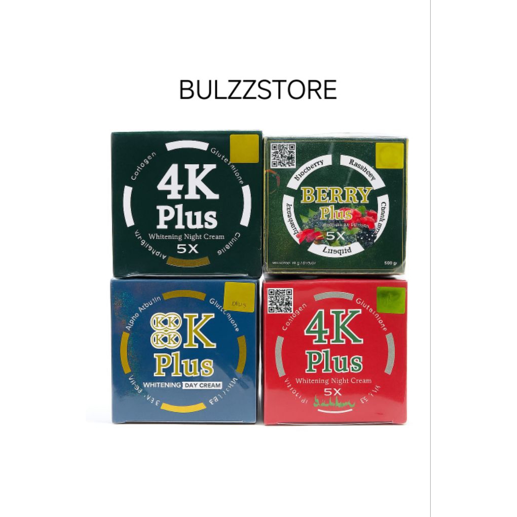 Jual 4K Plus Whitening Cream 5X / 4K Gojiberry / 4K Berry Plus / 4K Day ...