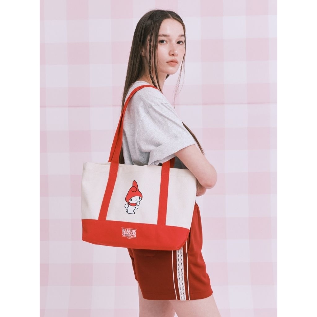 Jual MARITHE X MY MELODY CLASSIC LOGO CANVAS SHOULDER BAG | Shopee ...