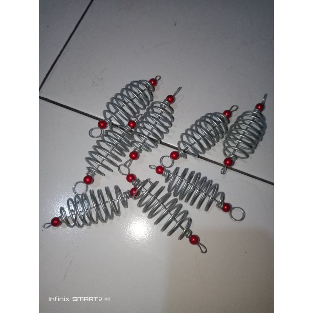 Jual per besi bom net buat jaring pancing tinggi 8cm | Shopee Indonesia