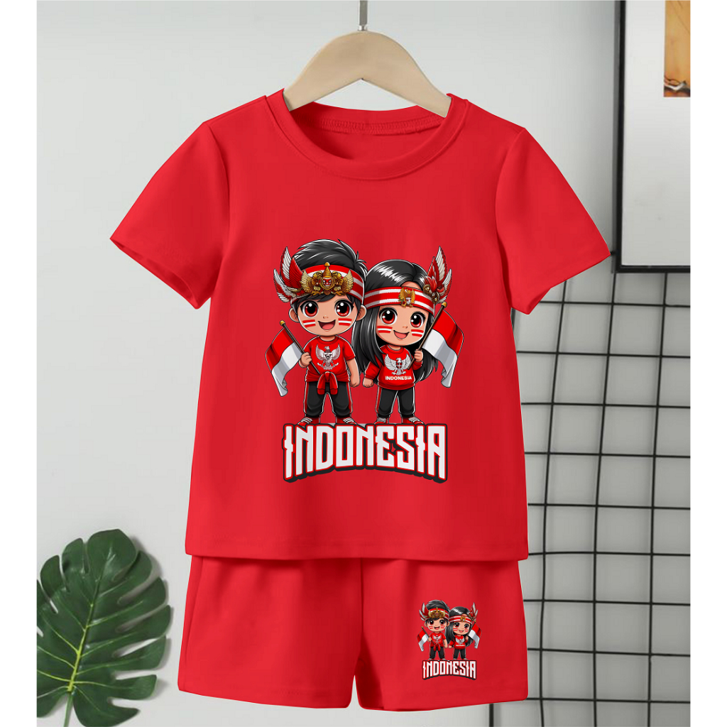 Jual Lexander Baju setelan anak laki-laki dan perempuan Motif KEMERDEKAAN HUT RI Gambar IKATAN ...