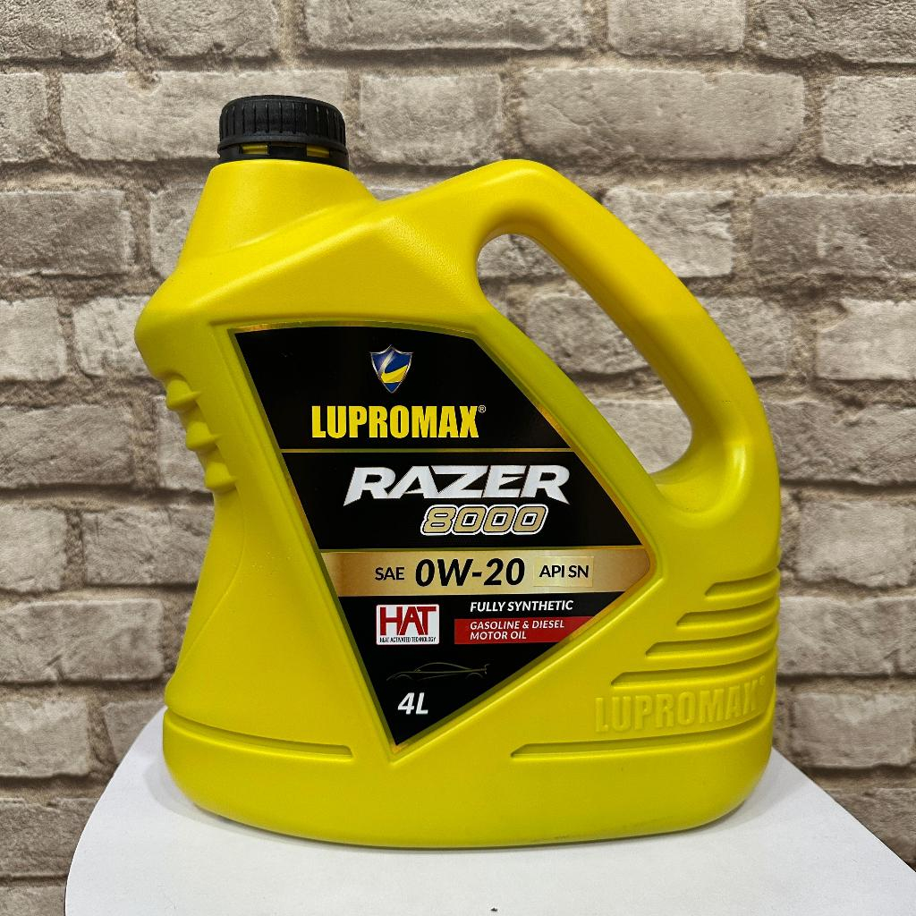 Jual OLI LUPROMAX RAZER 8000 0W20 SN (4L) | Shopee Indonesia