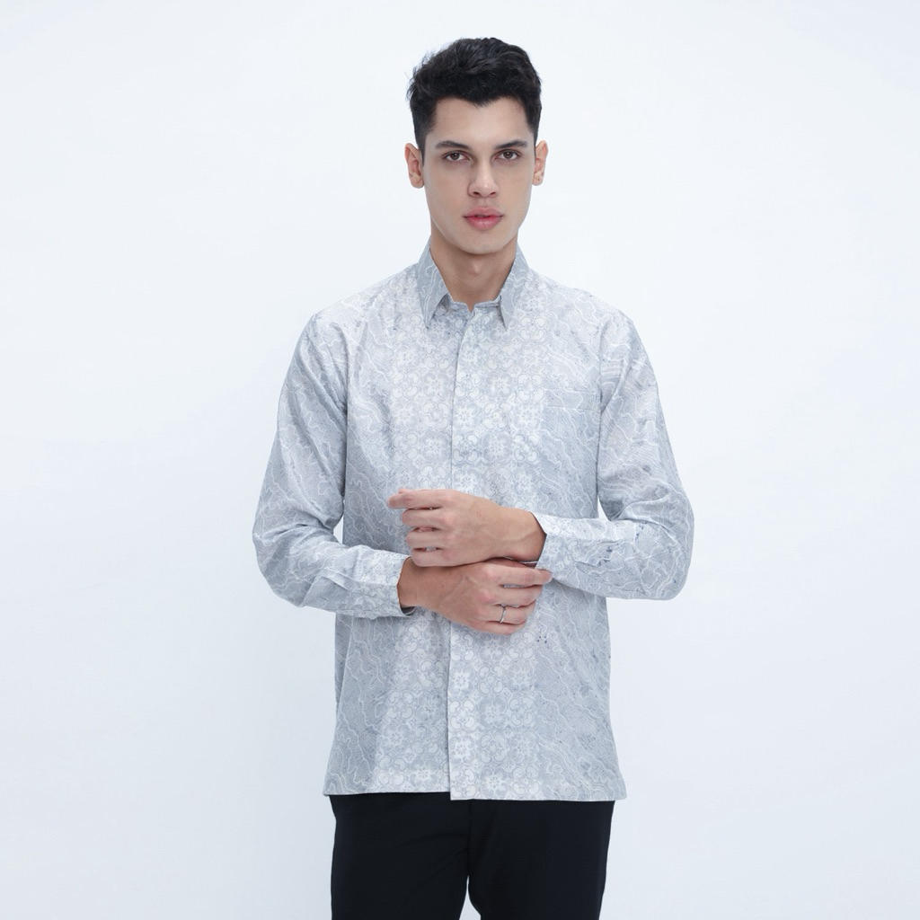 Jual Kalihati - LS01 | Kemeja Pria Batik Viscose Modern Lengan Panjang ...