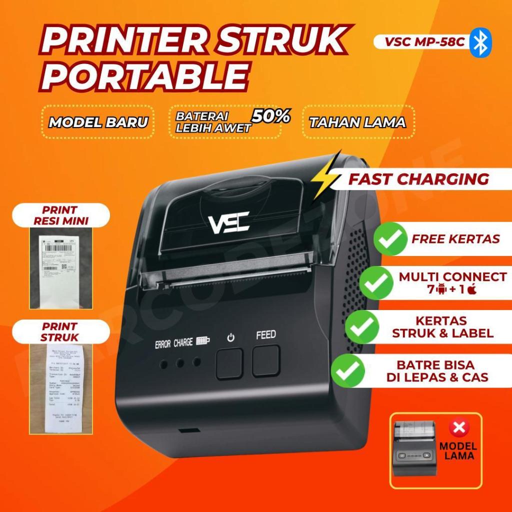 Jual PRINTER THERMAL BLUETOOTH VSC MP-58C RPP02 58MM SUPPORT MOKA ALAMAT - PRINTER KASIR ...
