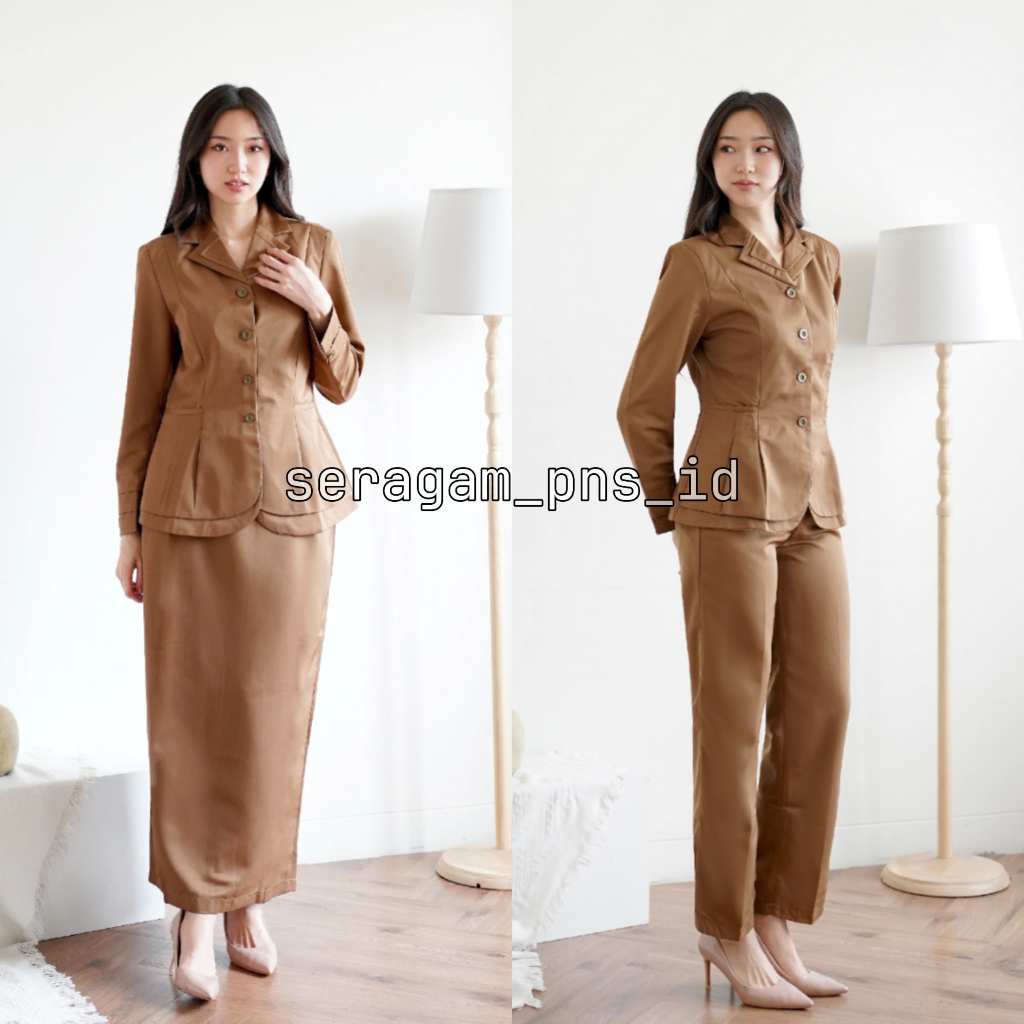 Jual Blazer Wanita / Baju PDH PNS Wanita / Seragam Pemda Wanita / Baju ...