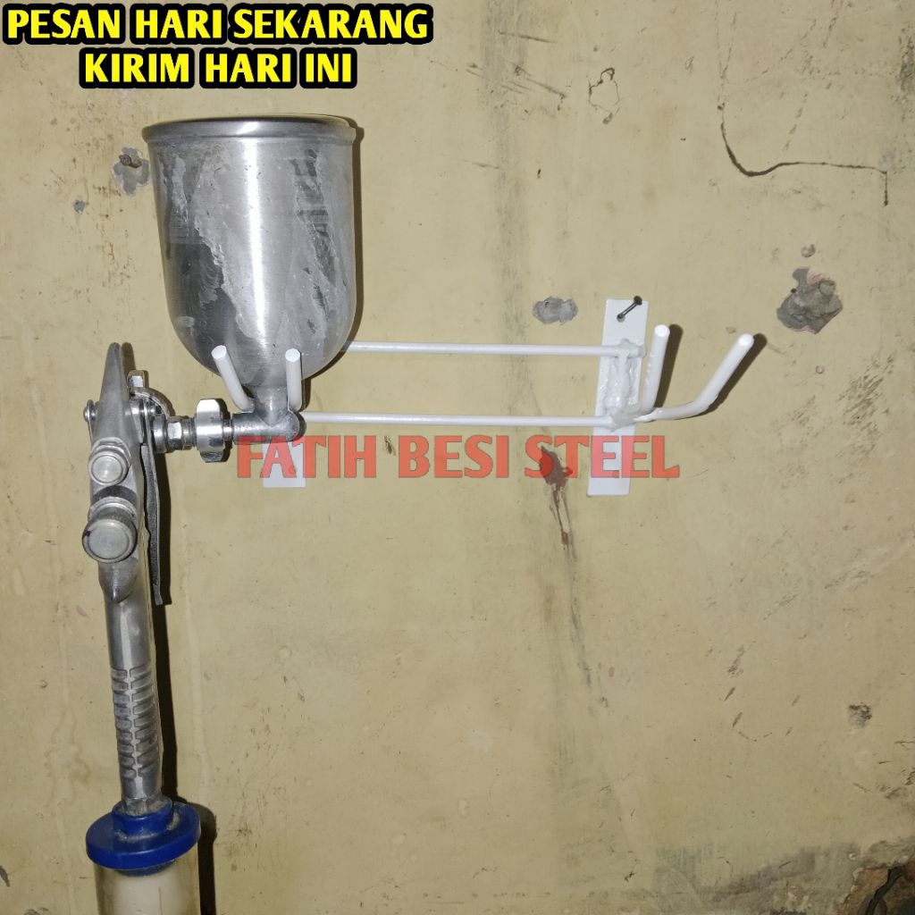 Jual Hanger Spraygun Tempat Penyimpanan Cat Semprot Tabung Atas Tabung ...