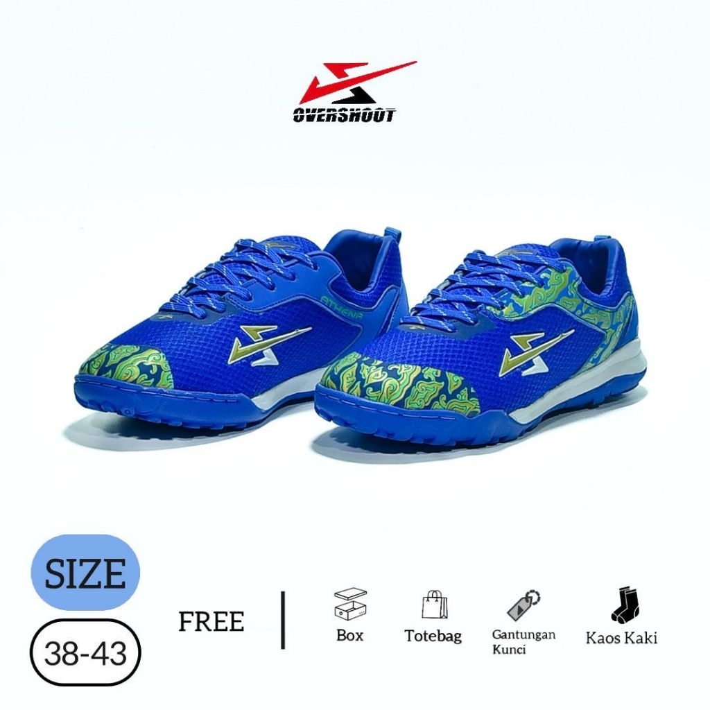 Jual Sepatu futsal mini soccer overshoot blue electric ic white ...