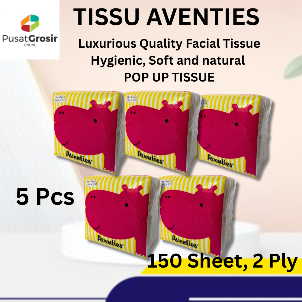 Jual TISSUE AVENTIES POP UP 2 PLY/ 150 SACHET / TISSU / TISU WAJAH ...