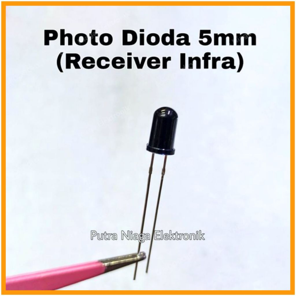 Jual IR Photodioda 5mm Sensor Receiver Infrared 940nm / PhotoDiode Hitam Penerima Infrared ...