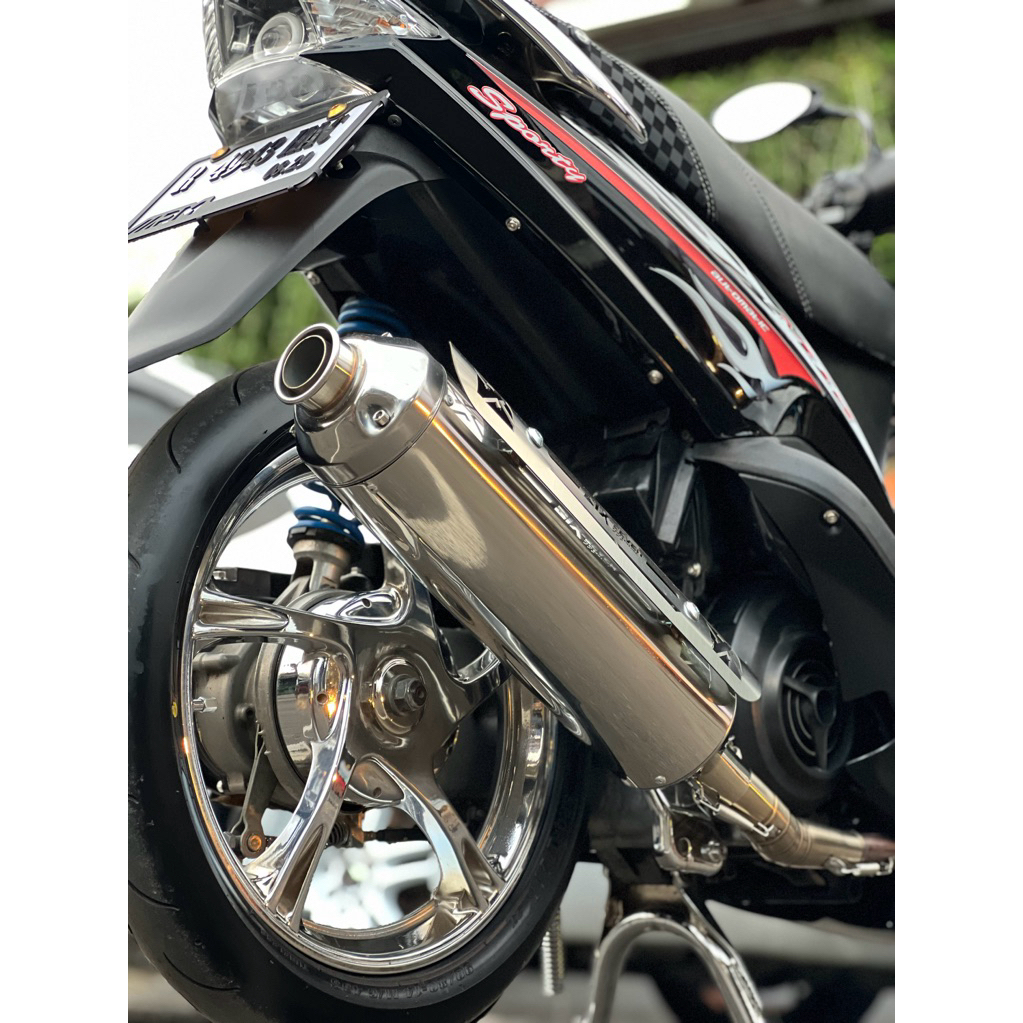 Jual Knalpot Standar Racing PREMIUM V2 Stainles Mio Sporty Beat Scoopy Soul Vario Nmax Aerox Pcx ...