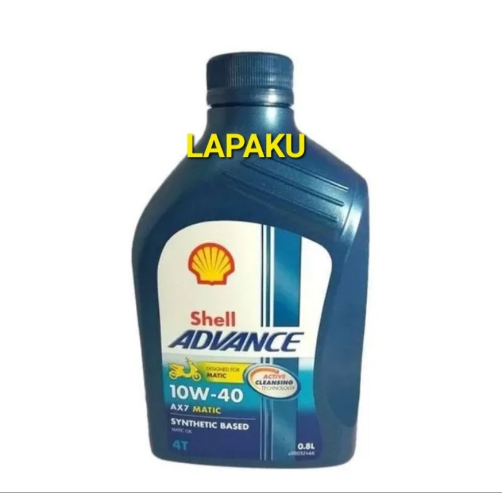 Jual Oli Shell Advance AX7 Matic 10W-40 isi 800 ML | Shopee Indonesia