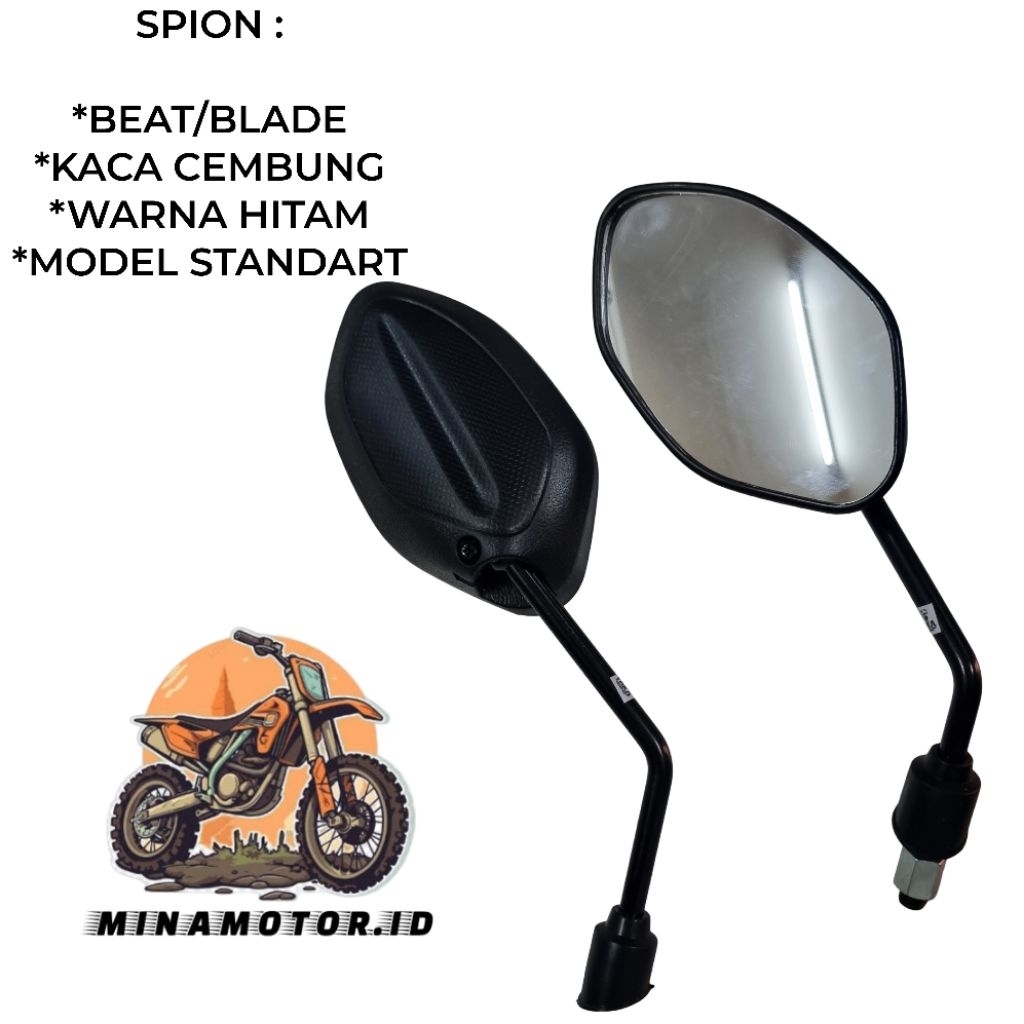 Jual TAKA Spion Beat Blade Hitam Cembung Sparepart Aksesoris Variasi ...