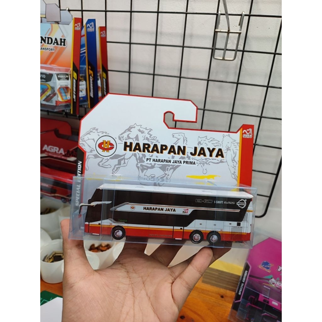 Jual Miniatur Bus Karton HARAPAN JAYA SR3 Neo Double Decker Suites ...