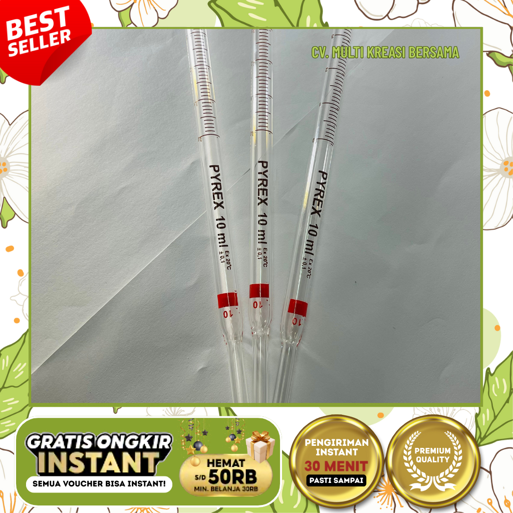Jual PIPET UKUR 10 ML PYREX / MEASURING PIPETTE 10 ML PYREX | Shopee ...