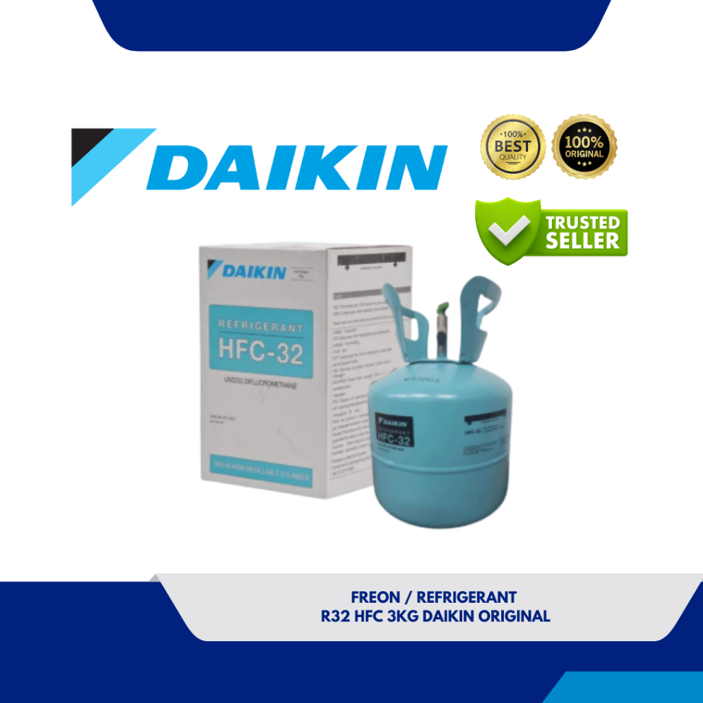Jual FREON / REFRIGERANT R32 HFC 3KG DAIKIN ORIGINAL | Shopee Indonesia
