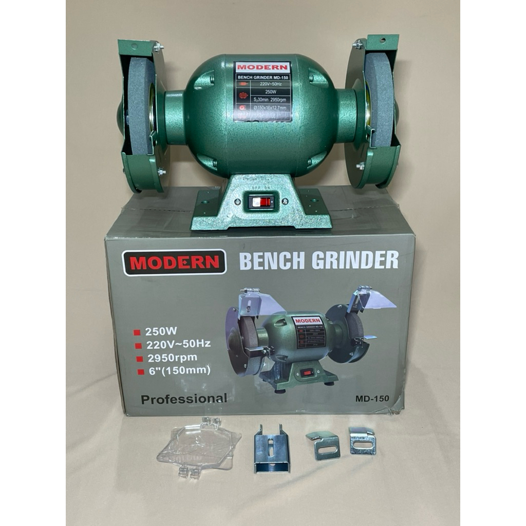 Jual Mesin gerinda duduk 6inch modern / gerinda duduk modern / bench ...