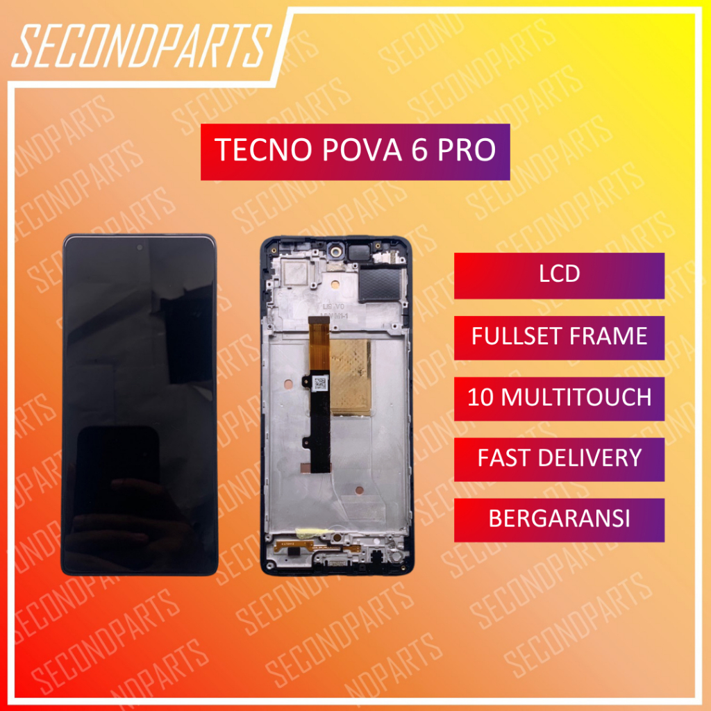 Jual LCD FULLSET FRAME TECNO POVA 6 PRO LI9 ORIGINAL COPOTAN | Shopee ...