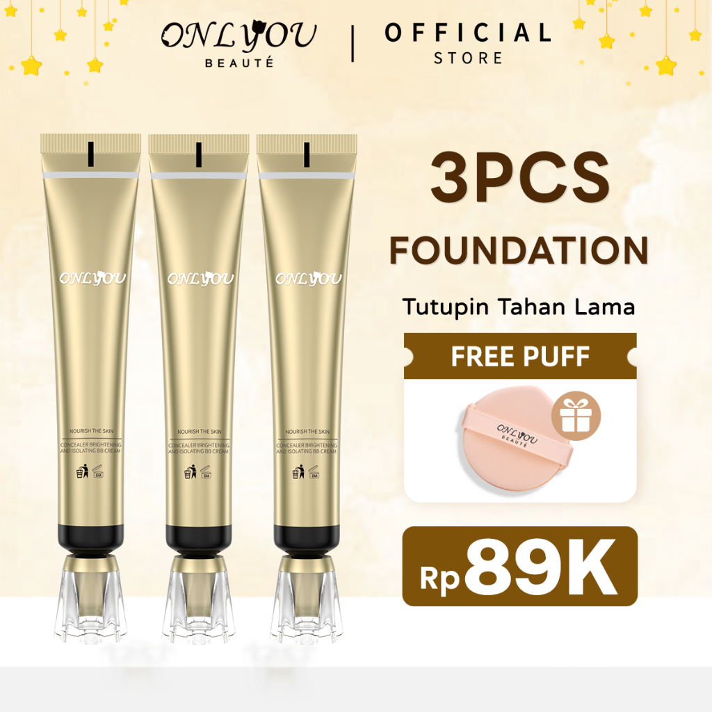 Jual Shopee Live ONLYOU 2pcs Foundation Cair Concealer Oil Control ...