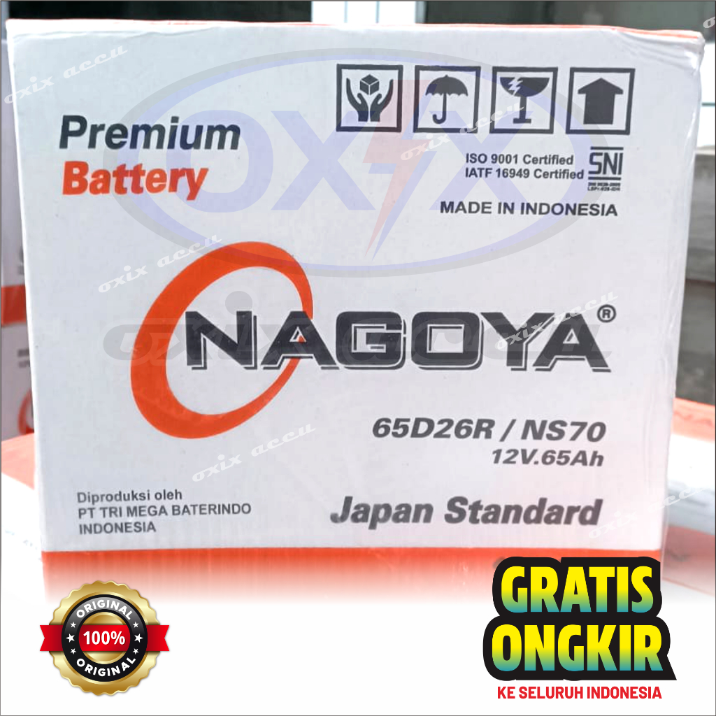 Jual NAGOYA NS70 / 65D26R. 12V 65 Ah - Aki Mobil / Aki Truck / L300 ...