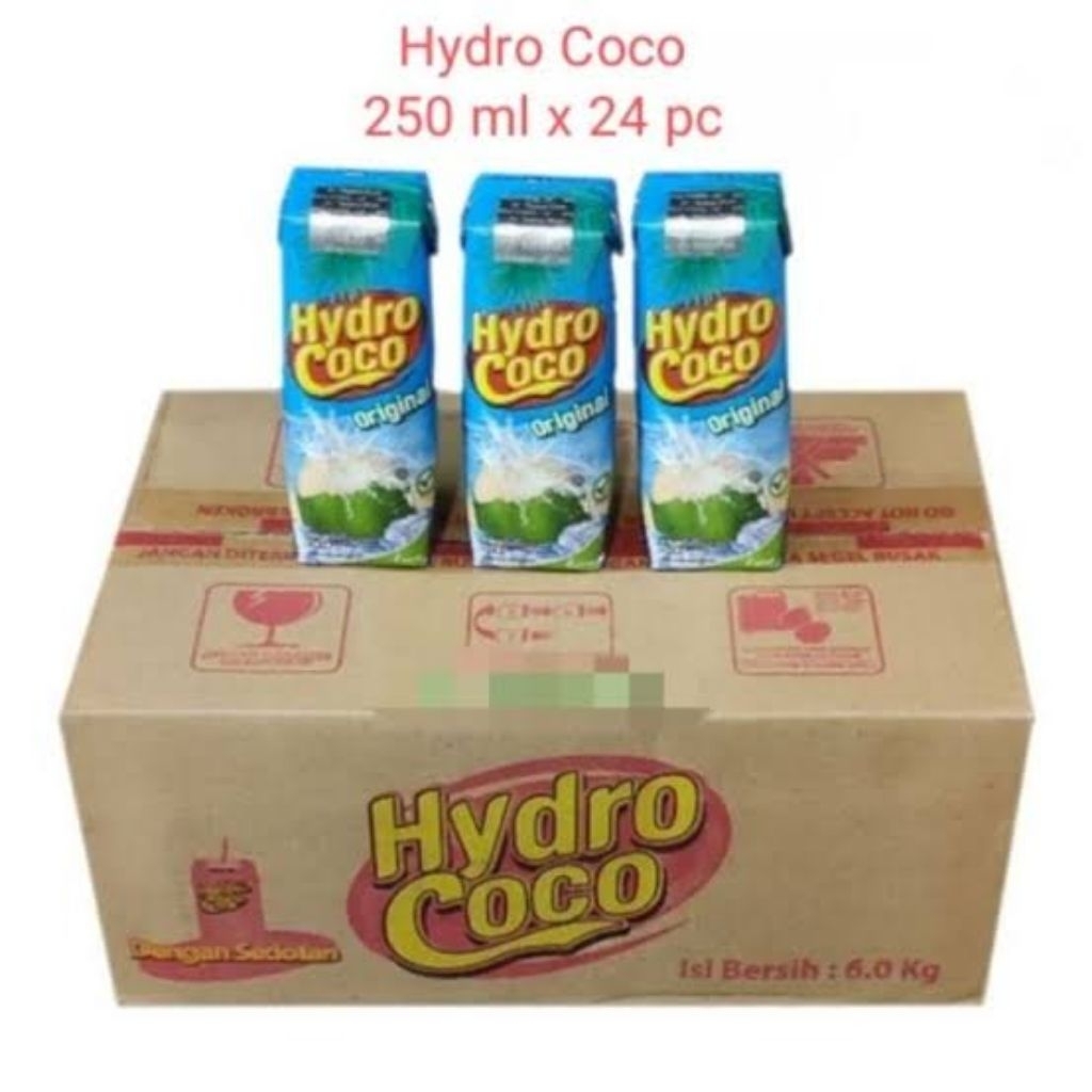 Jual Hydro Coco 250 ml 1 dus / karton isi 24 pcs | Shopee Indonesia