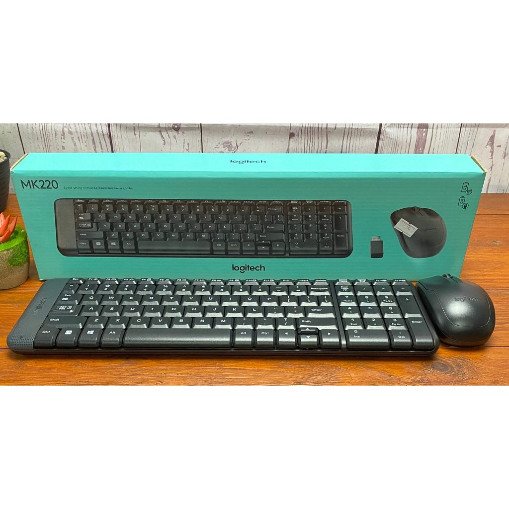 Jual Logitech MK220 Keyboard Mouse Wireless Combo | Shopee Indonesia