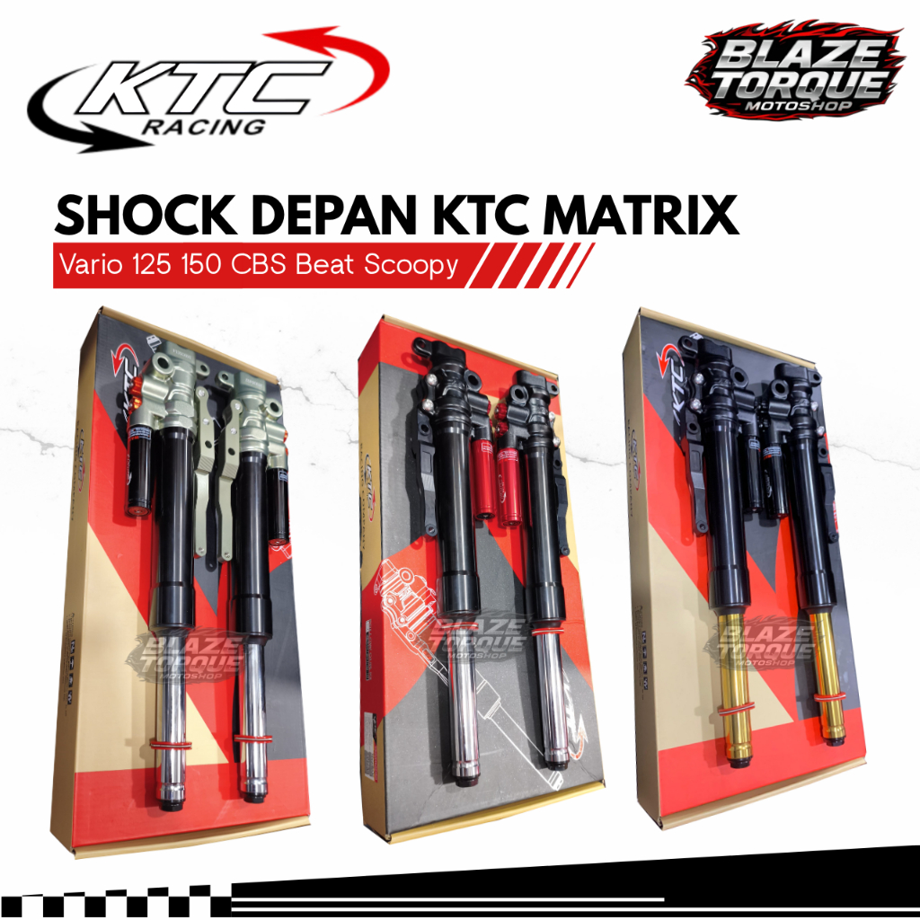 Jual Shock Depan Matrix KTC Racing All Beat Scoopy Vario 125 150 ...