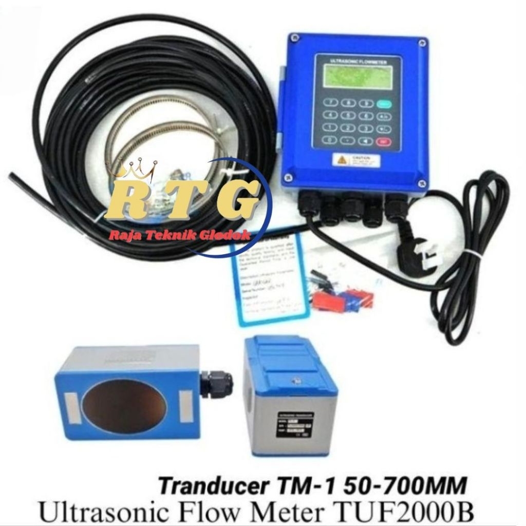 Jual Ultrasonic Flow Meter TUF-2000B Liquid Tester Flowmeter 50-700MM ...