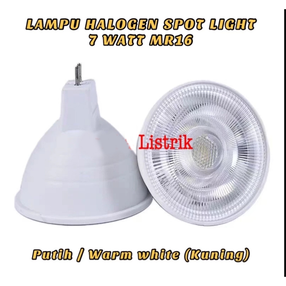Jual LAMPU HALOGEN SPOTLIGHT LED 7WATT FITTING E27 7 WATT COB SOROT 7W LAMPU SPOT LIGHT TUSUK 6W ...