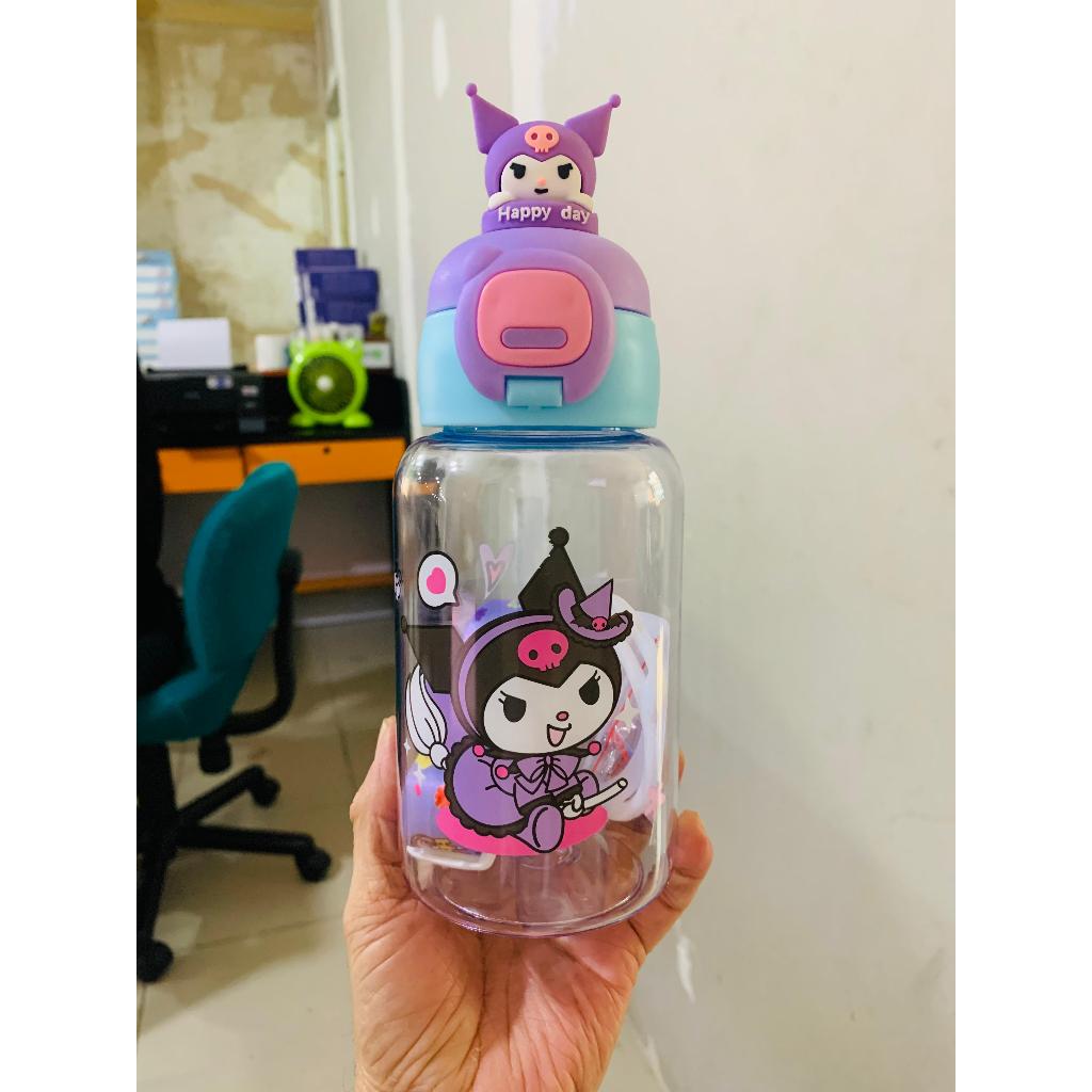Jual Botol Minum Anak Karakter Lucu Tali Sedotan 570 ml Anti Tumpah HX ...