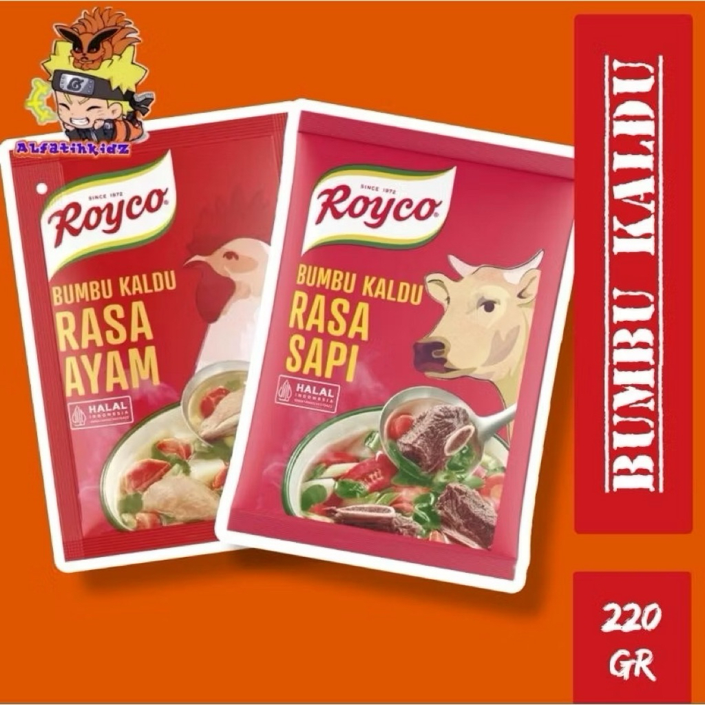 Jual Royco Kaldu Rasa Ayam/Sapi 220gr - Kemasan Baru | Shopee Indonesia