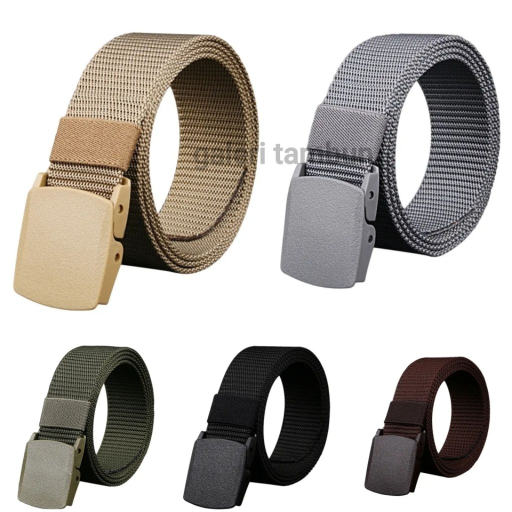 Jual IKAT PINGGANG PRIA ANTI X RAY SABUK KANVAS NILON GESPER JEPIT TACTICAL KEPALA PLASTIK ANTI ...