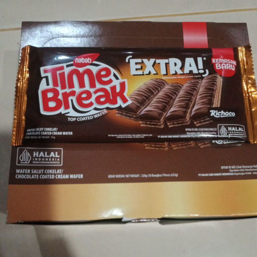 Jual Nabati Time Break Box isi 10 Sachet @ 32g | Shopee Indonesia