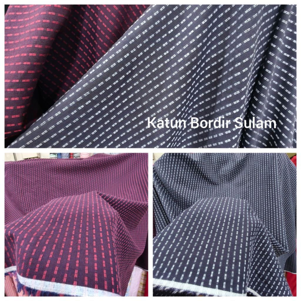 Jual Kain katun bordir unik serat sulam/Embroidery/DOBY (harga 0.5mtr ...