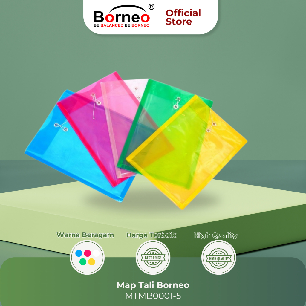 Jual Map Tali F4 Plastik Folio Warna Warni – Map Dokumen Tali 12pcs ...