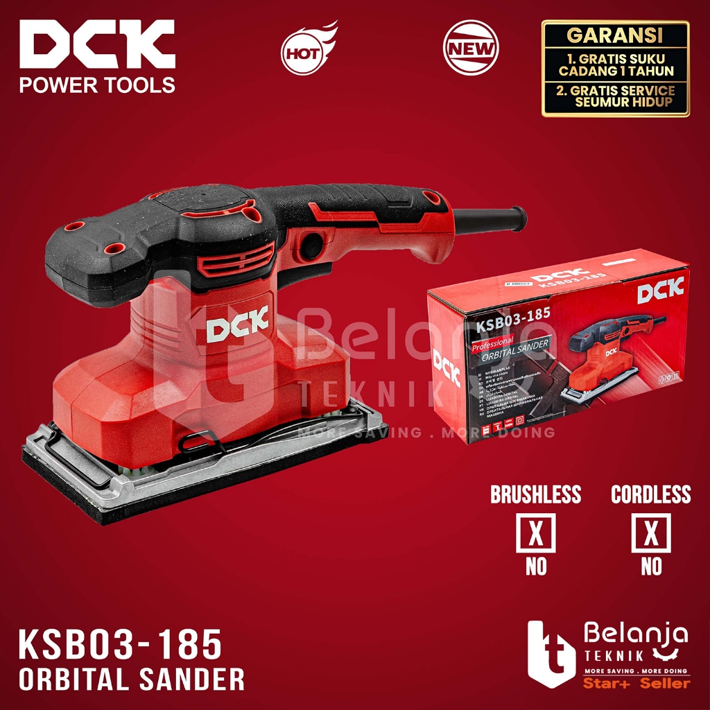 Jual Mesin Amplas Kayu DCK KSB03-185 Orbital Sander 185 MM 320 W | Shopee Indonesia