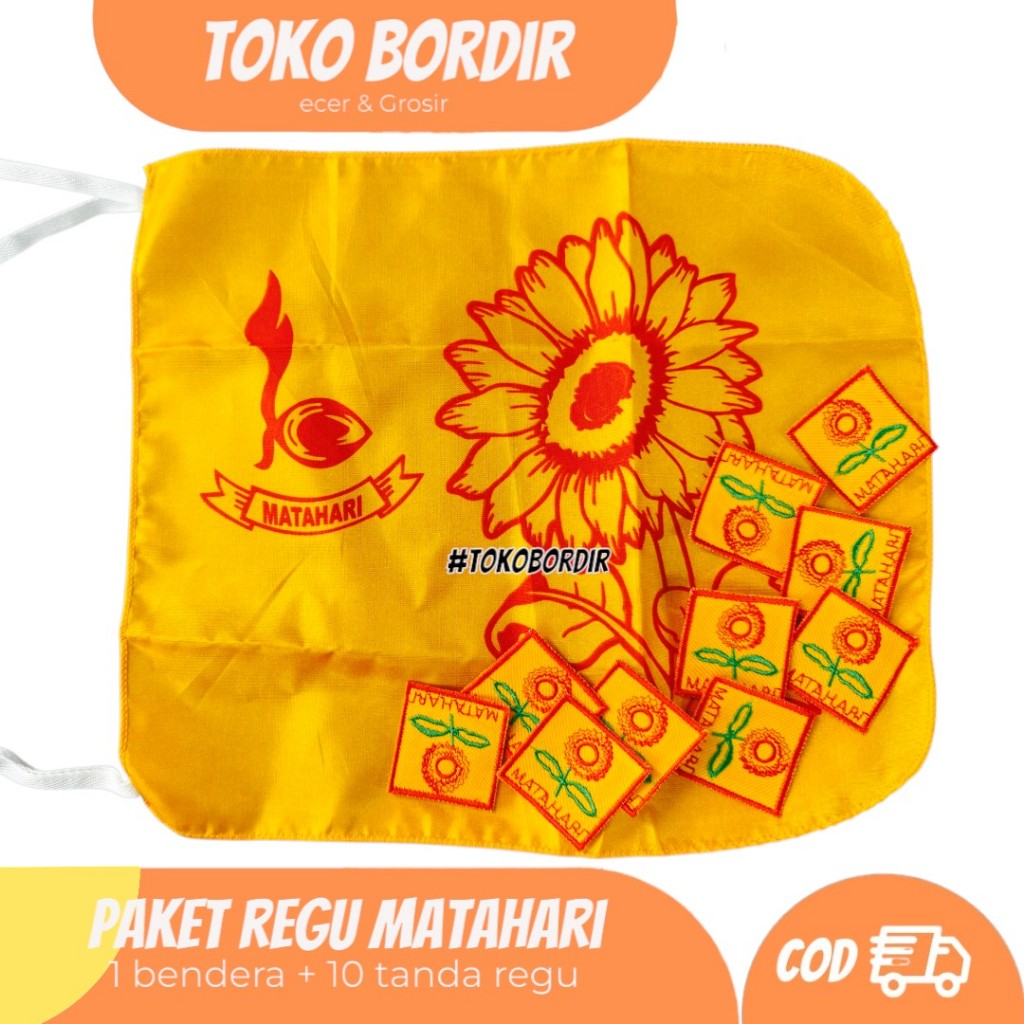 Jual Paket regu pramuka matahari ( 1 bendera regu + 10 tanda regu ...