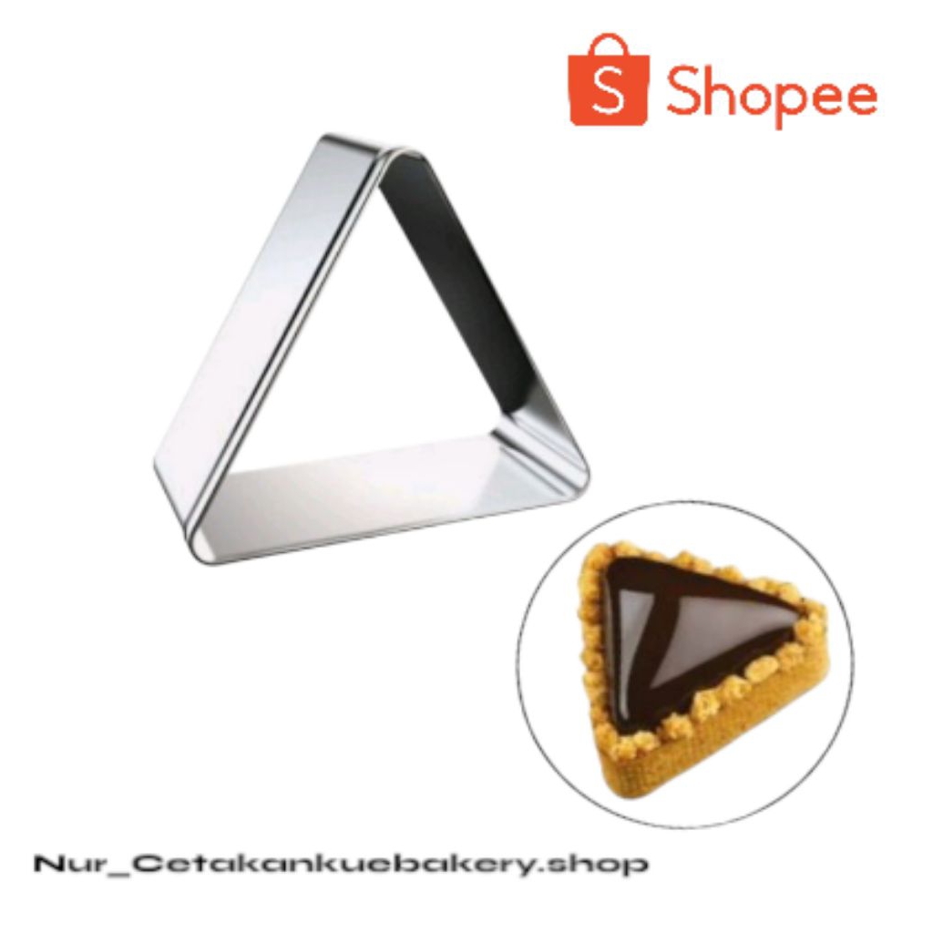 Jual Cetakan kue nastar taiwan bentuk segitiga / Cookies cutter / Ring ...