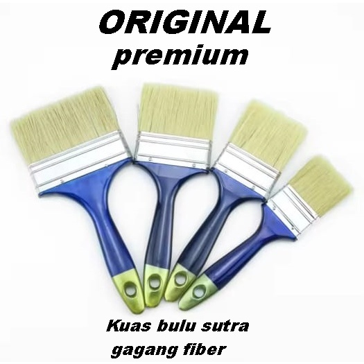 Jual Kuas bulu sutra cat tembok, kayu, besi, dll uk. 1', 1.5', 2', 2.5 ...