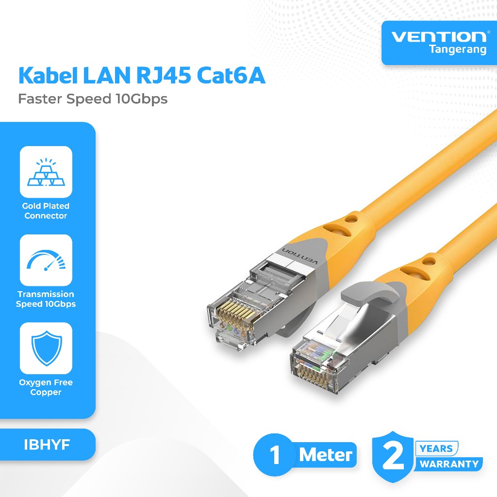 Jual Vention Kabel LAN RJ45 Cat6A UTP Gigabit Ethernet UTP 10Gbps LAN ...